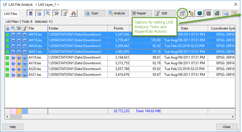 LAS File Analyst